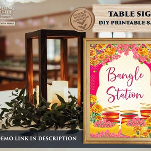 Bindi Station Sign Bangle Bar Sign & Sign for Mehndi Decoration, Bangle ...