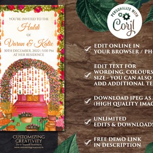 Holud Invites as Pithi Cards, Haldi Invite Card as Pithi Invitations ...