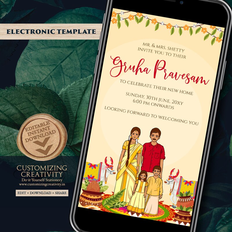 Housewarming Invitation Tamil - Etsy