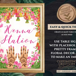 Mehndi Decor Station Henna Decoration, Dholki Decoration & Indian ...