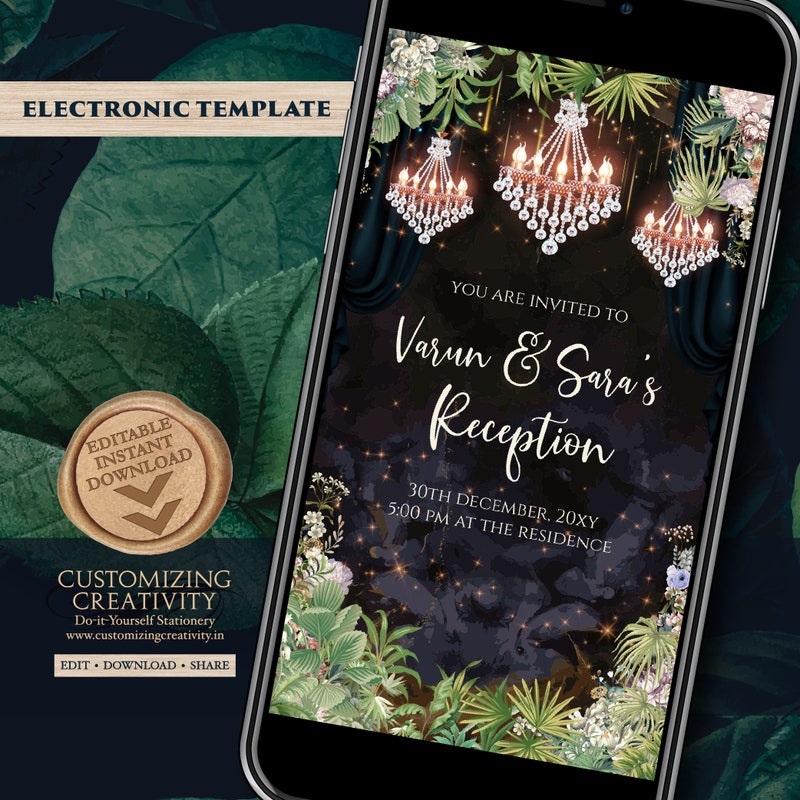 Reception Card - Etsy