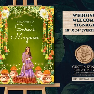 Mayoon Welcome Signs as Mehndi Welcome Sign, Mayoun Signs as Mayoon ...