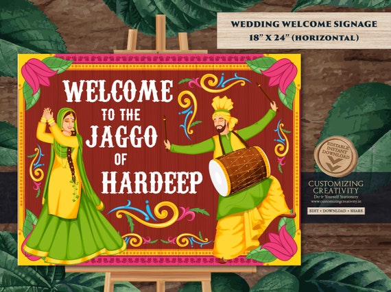 Jaggo Party Signs & Jaggo Signs Welcome Jago Signs as Jago | Etsy