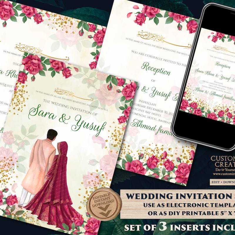 Walima Invitation - Etsy