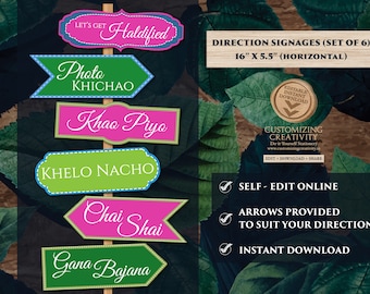 Quirky Desi Phrases as Mehendi Decor, Sangeet Decor as Haldi Decoration ...