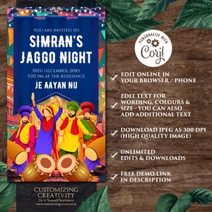 Digital Jago Invitation Jaggo Invites, Jago Invites & Jaggo Invitations ...