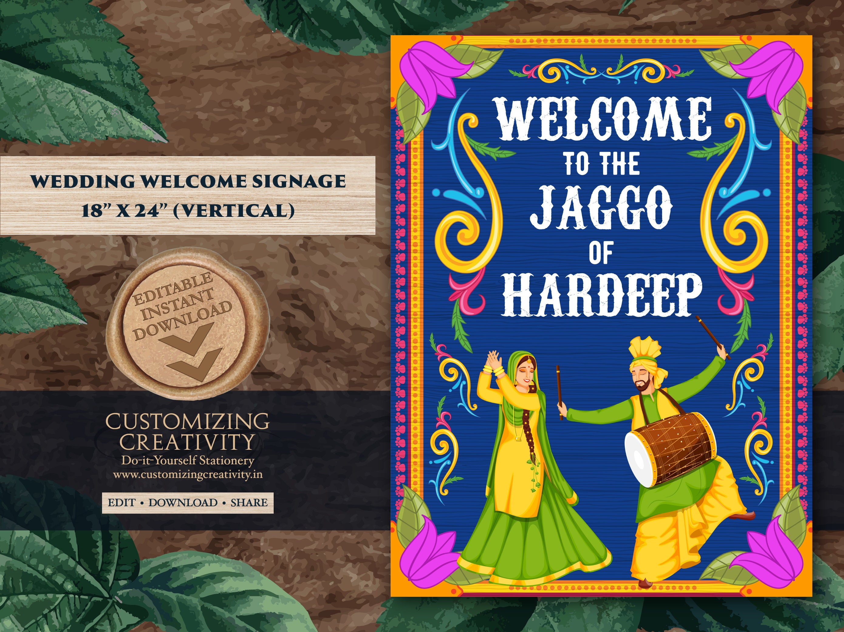 Punjabi Jaggo Signs Bollywood Poster & Jago Signs Jago - Etsy UK