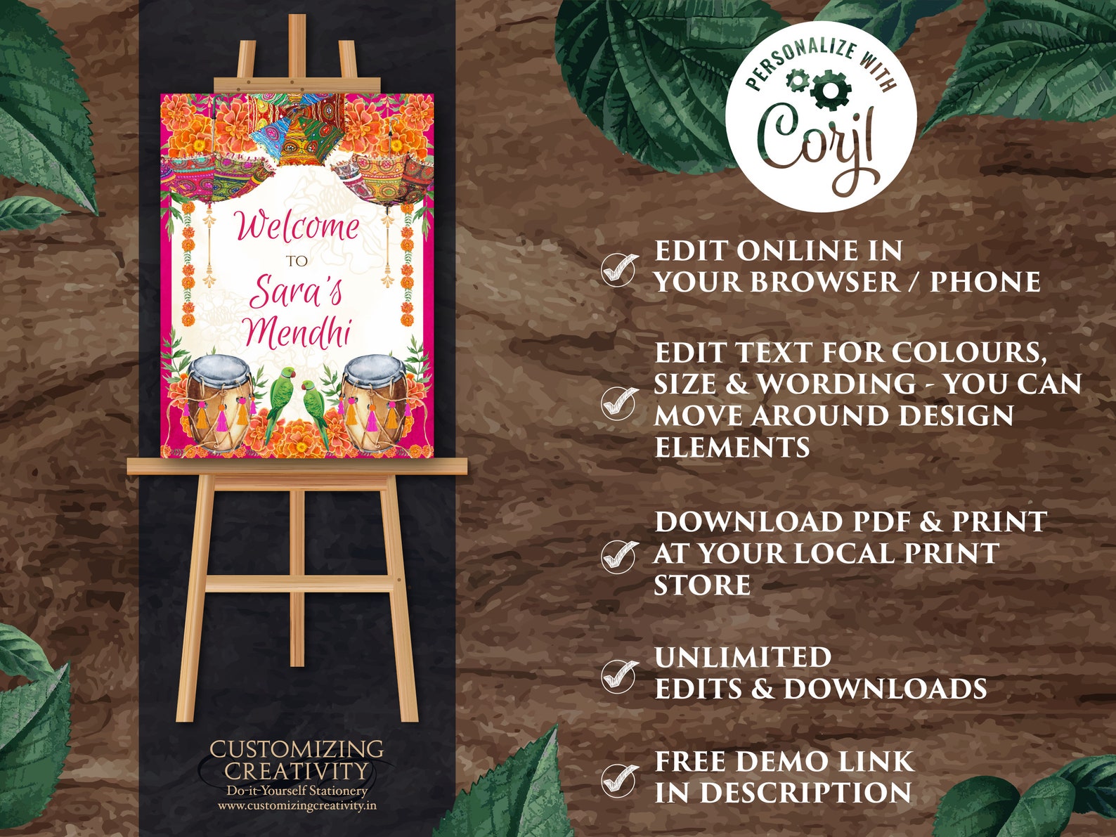 Mehndi Poster Mehndi Signs as Mendhi Umbrella Desi Decor as - Etsy