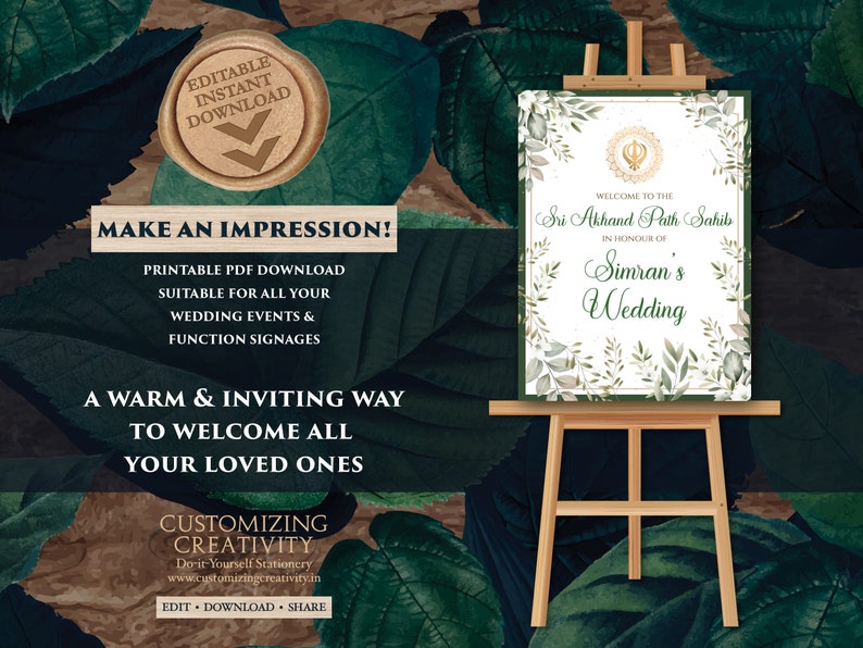 Akhand Path Sahib Welcome Sign as Akhand Paath Welcome Sign - Etsy