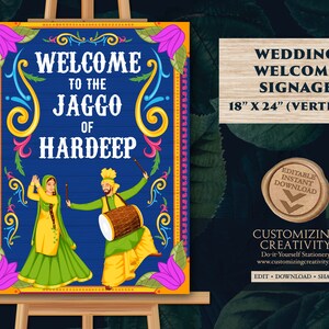 Punjabi Jaggo Signs Bollywood Poster & Jago Signs, Jago Welcome Signs ...