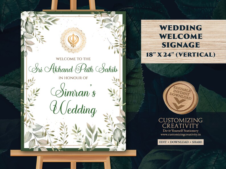 Akhand Path Sahib Welcome Sign as Akhand Paath Welcome Sign - Etsy