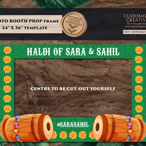 Indian Wedding Photo Frame as Wedding Photo Prop, Wedding Photobooth ...