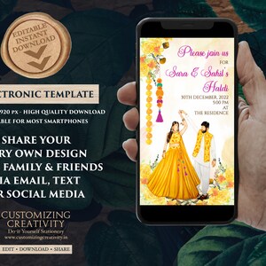 Holud Invites as Pithi Cards, Haldi Invitations & Pithi Invites, Haldi ...
