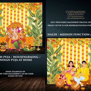 Sreemantham Decor as Seemantham Backdrop, Haldi Decoration as Indian ...