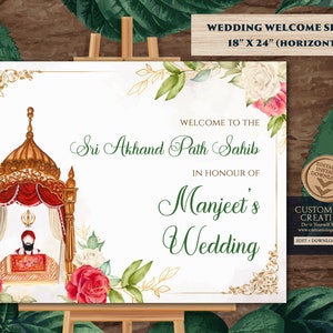 Akhand Paath Sign Welcome & Akhand Path Welcome Sign, Akhand Path Sign ...