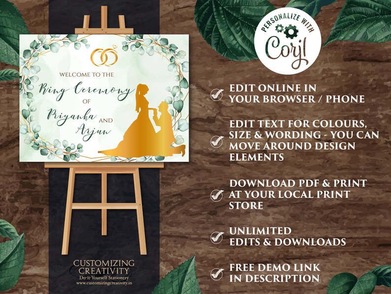 Engagement Welcome Sign & Roka Signs Rokha Signs as Welcome | Etsy