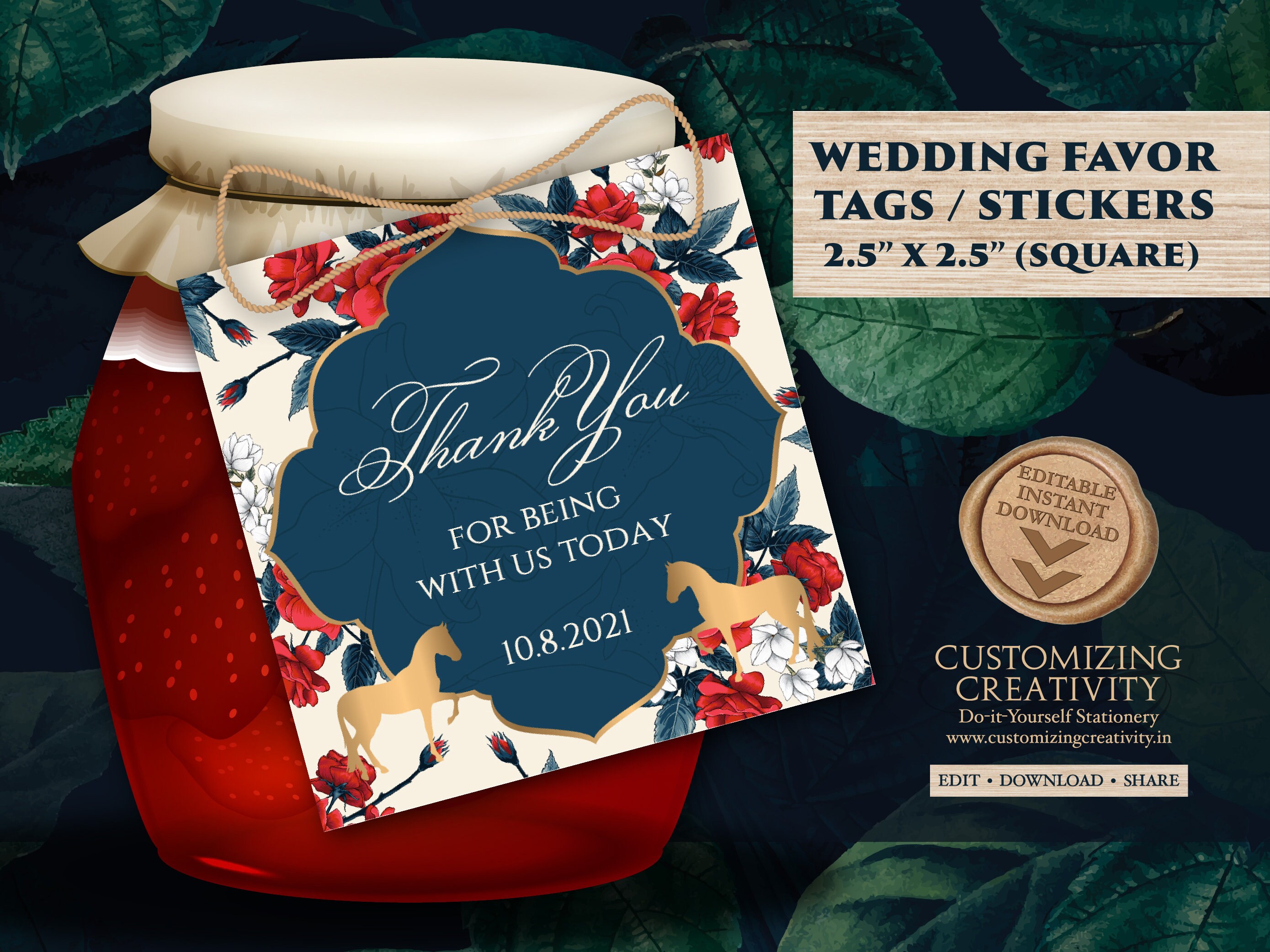 Indian Favor Tag Template for Indian Wedding Favor Tags Red | Etsy