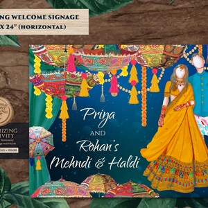 Gaye Holud Signs, Welcome to Haldi Signs as Haldi Welcome Signs, Haldi ...