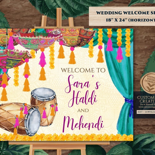 Mehndi Signs as Mehndi Poster Mehndi Decor Sign as Mehendi - Etsy