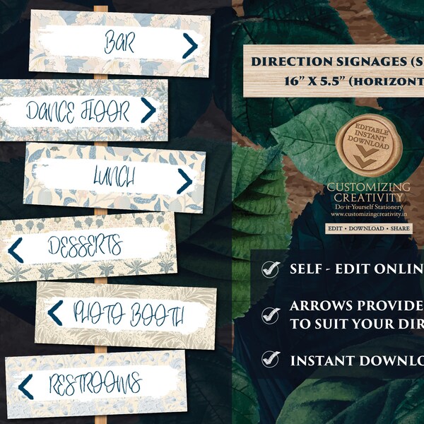 Direction Sign - Etsy