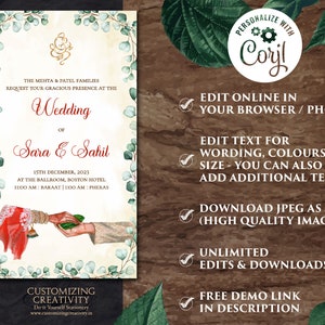 Indian Wedding Cards & Indian Invitations, Hindu Invitations as Hindu ...