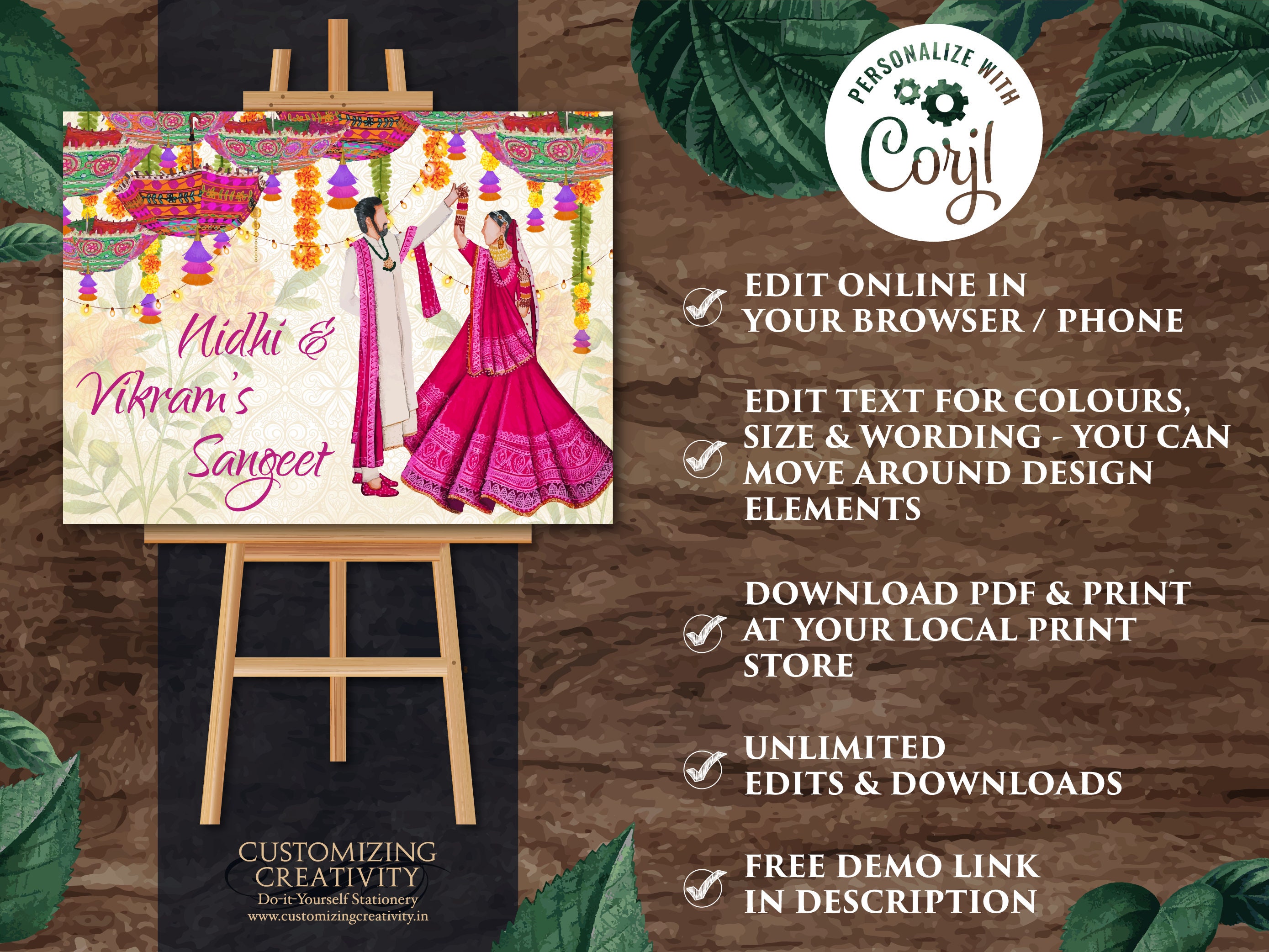 Sangeet Decor as Sangeet Poster Sangeet Signs & Sangeet - Etsy