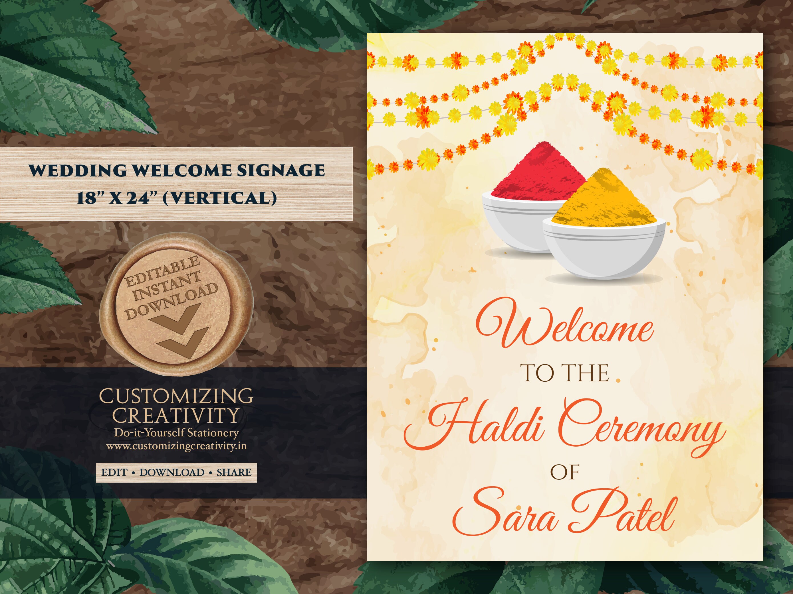 Pithi Welcome Sign as Haldi Decor Sign Holud Signs Pithi | Etsy India