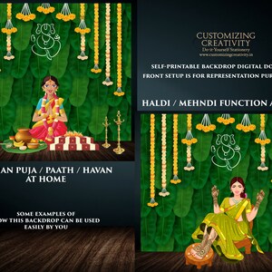 Mehndi Decor & Haldi Decorations, Seemantham Backdrop as Indian ...