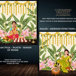 Seemantham Decor & Sreemantham Backdrop, Mehndi Decor as Haldi ...