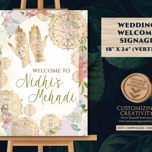 Buy Mehndi Decor Signs as Mehndi Poster, Mehendi Decor Sign as Mehendi ...