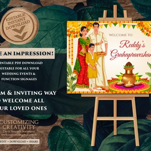 Gruhapravesam Poster & Grihapravesh Sign, Gruhapravesham Sign Indian ...