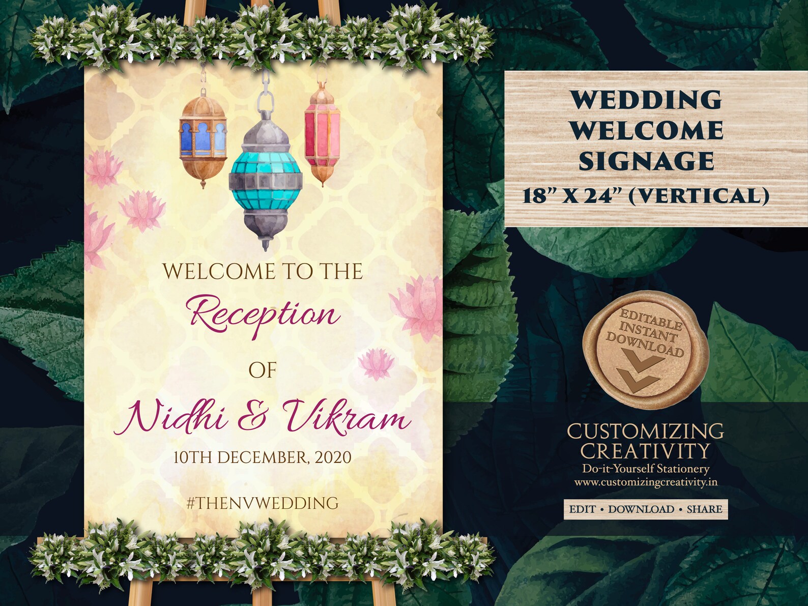 Moroccan Wedding Sign as Muslim Wedding Sign Moroccan Welcome | Etsy