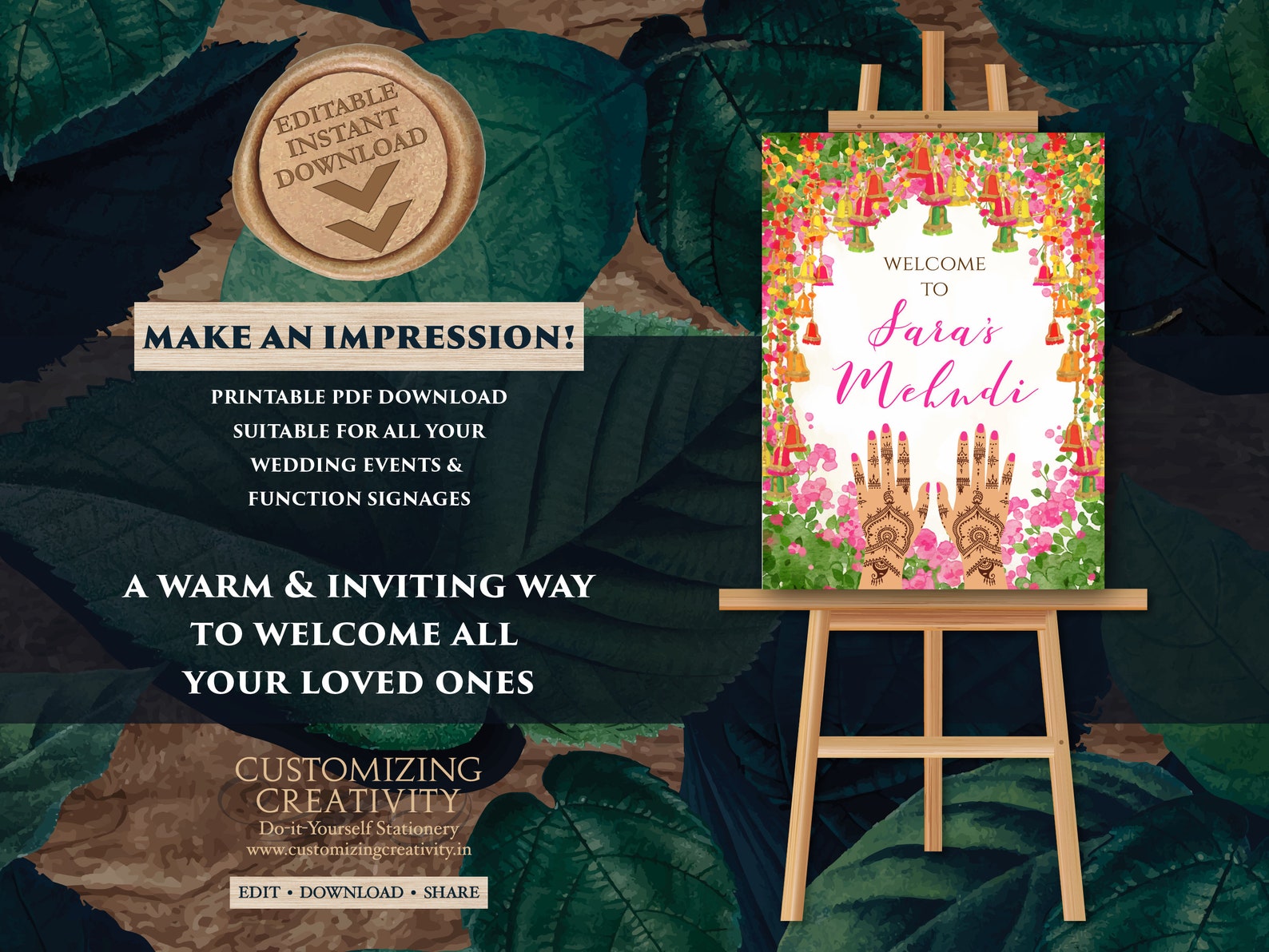 Mehndi Signs as Mehndi Poster Mehndi Decor Sign as Mehendi - Etsy