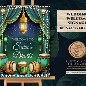 Dholki Decoration Dholki Welcome Sign, Dholki Decor & Dholki Signs ...