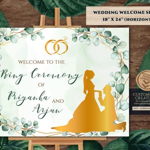 Engagement Welcome Sign & Roka Signs, Rokha Signs as Welcome to Our ...