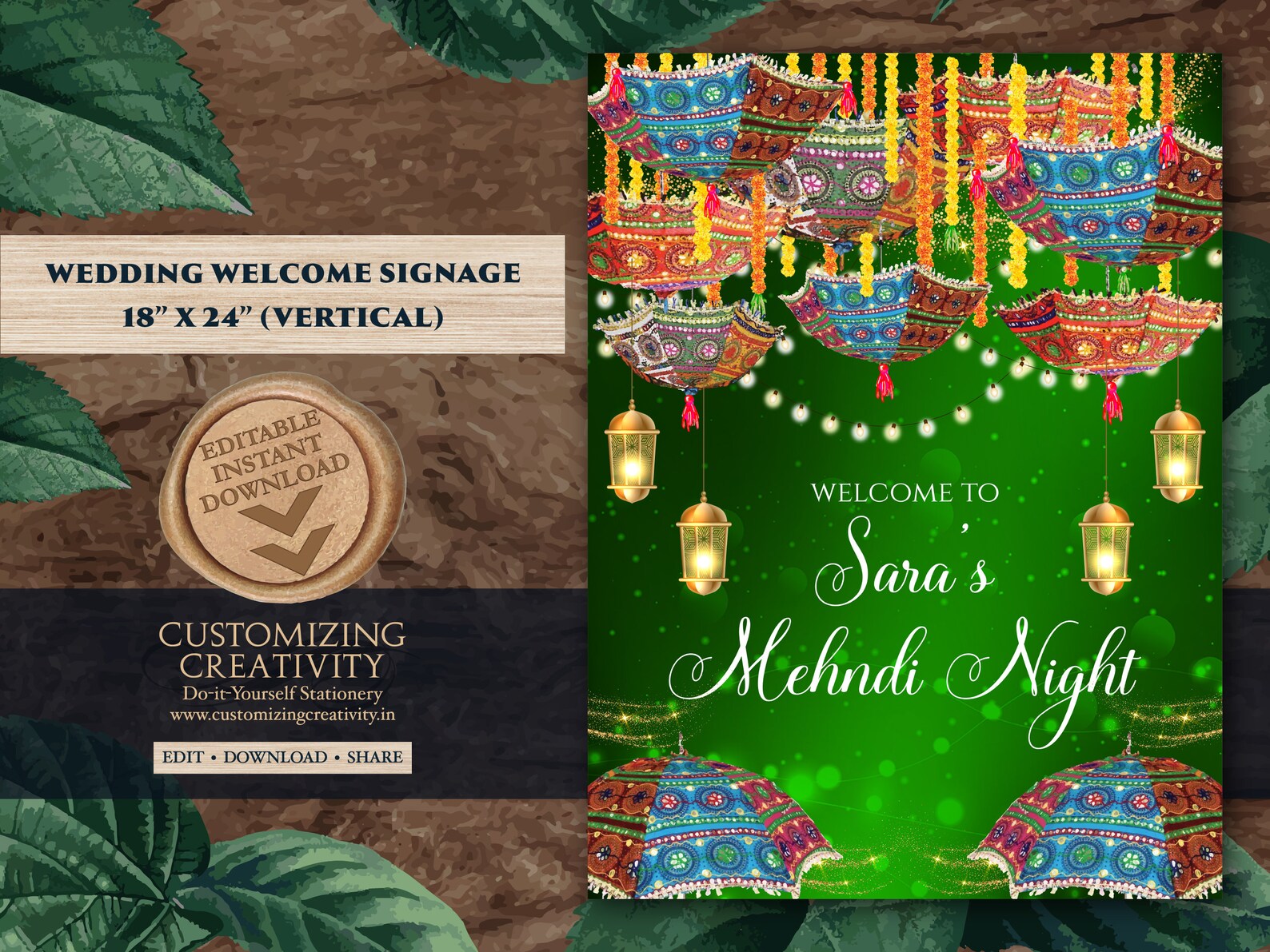 Mehndi Signs as Mehndi Decor Signs Mehndi Welcome Signs & | Etsy