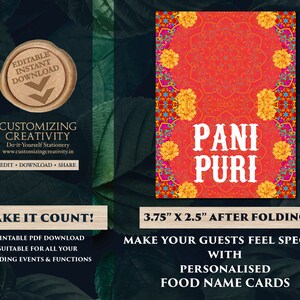 Indian Wedding Decor Food Label Indian, Indian Food Tags Mehndi Decor ...