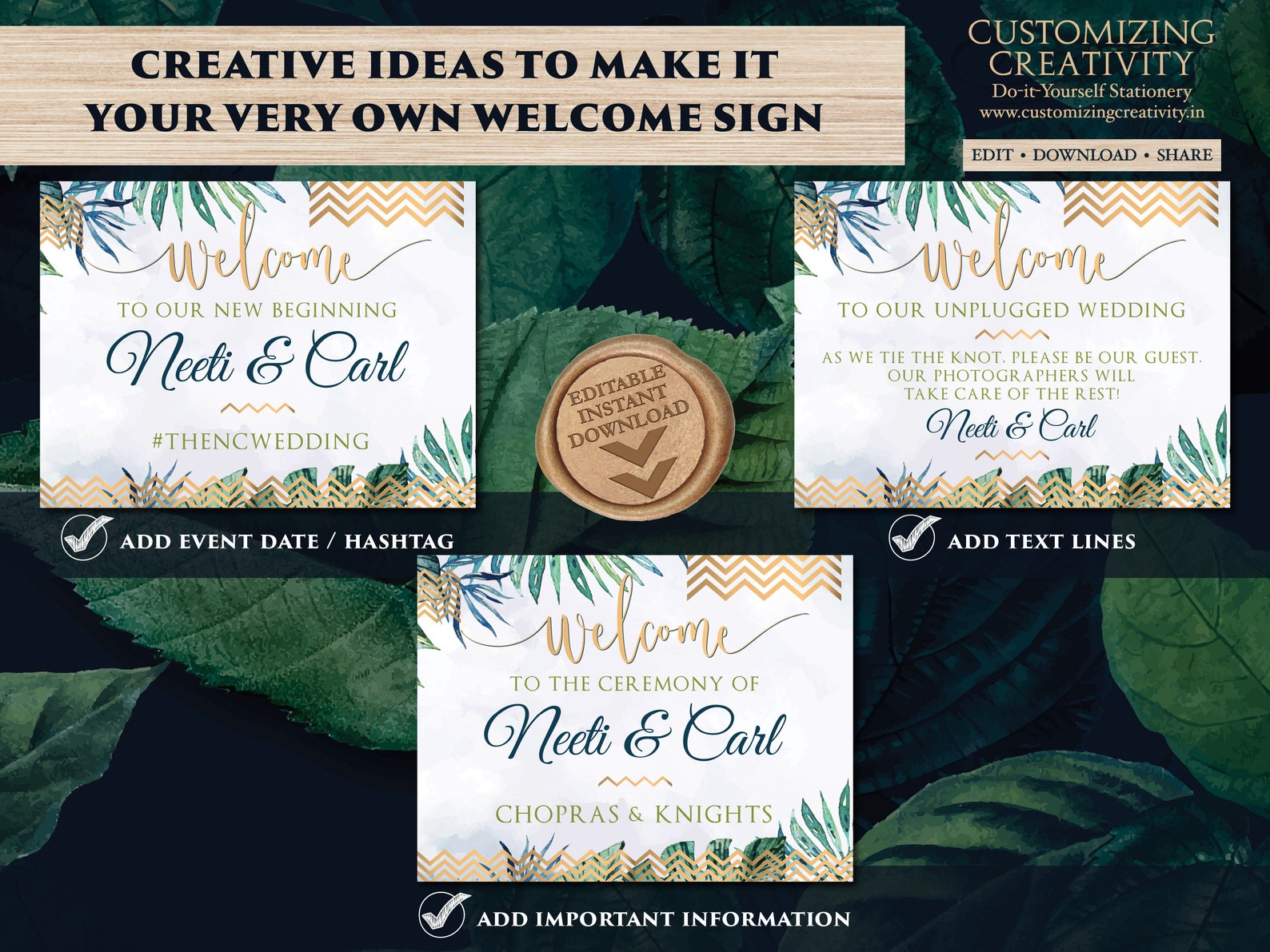 Destination Welcome Sign as Tropical Welcome Sign Indian | Etsy