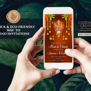 Mata Ki Chowki Invitation Mata Rani Invites, Mata Ka Jagrata Invite ...