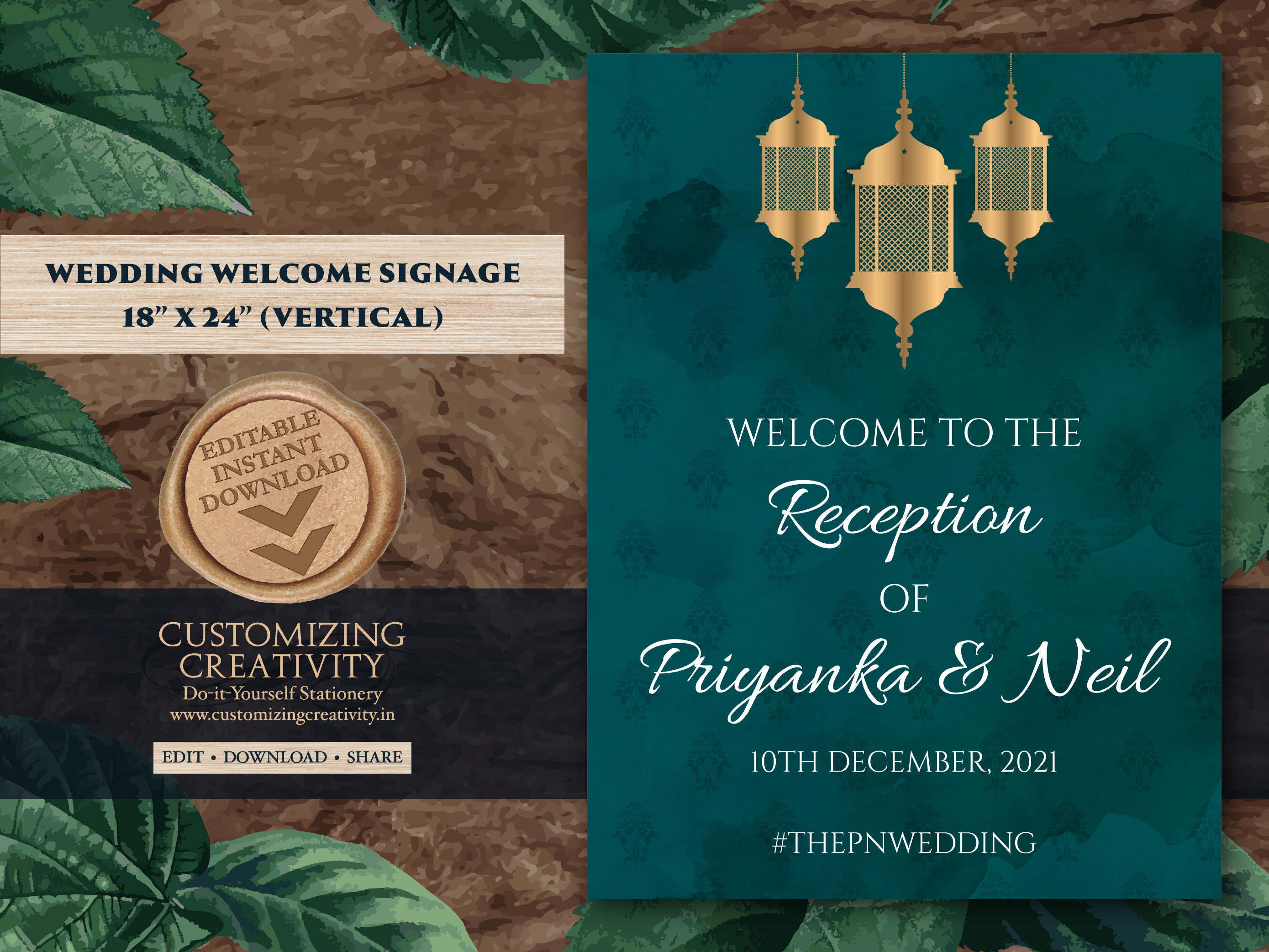 Reception Welcome Sign as Muslim Wedding Sign Muslim Welcome - Etsy Ireland