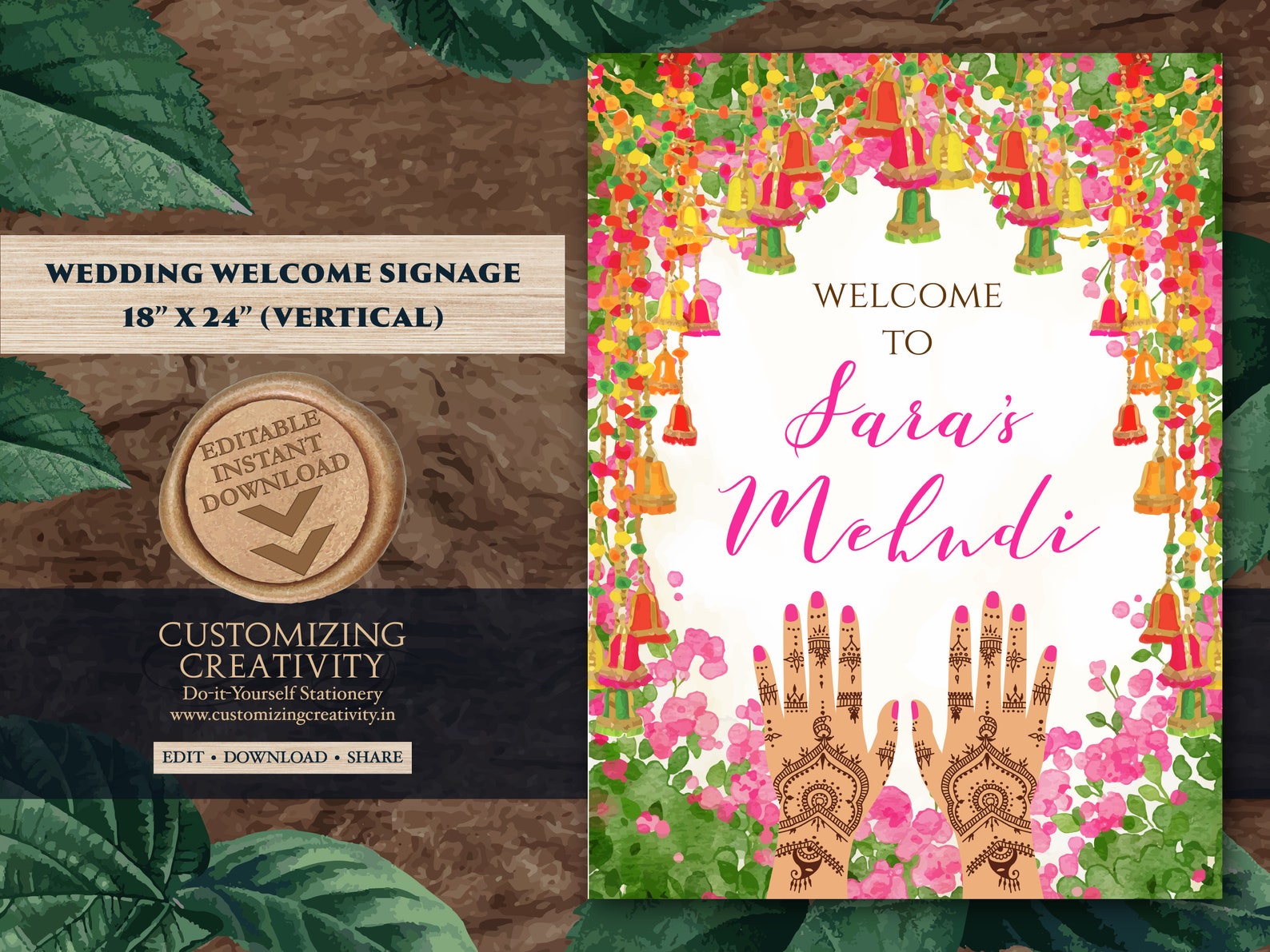 Mehndi Signs as Mehndi Poster Mehndi Decor Sign as Mehendi - Etsy