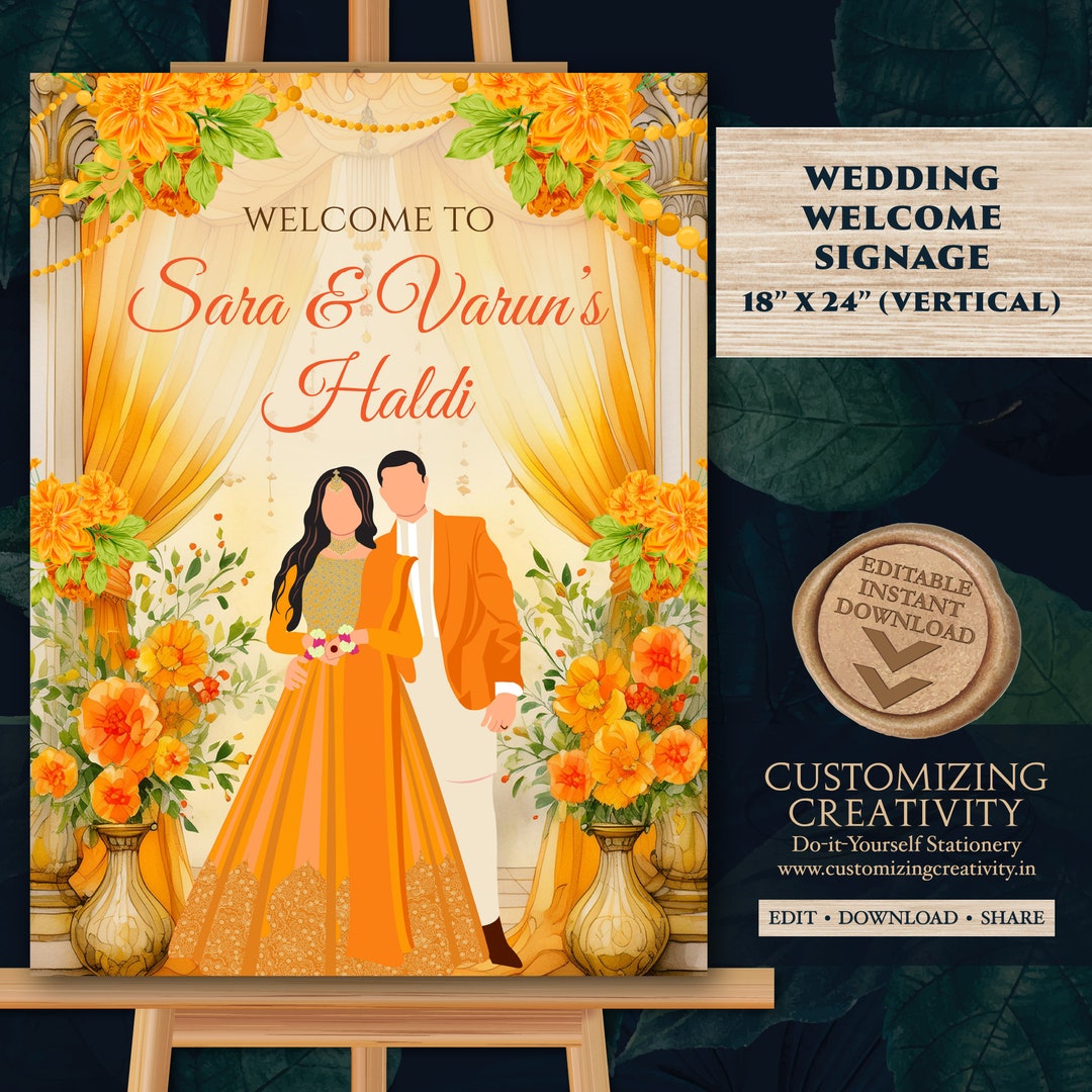 Haldi Posters Haldi Welcome Signs, Welcome to Haldi Signs as Haldi ...