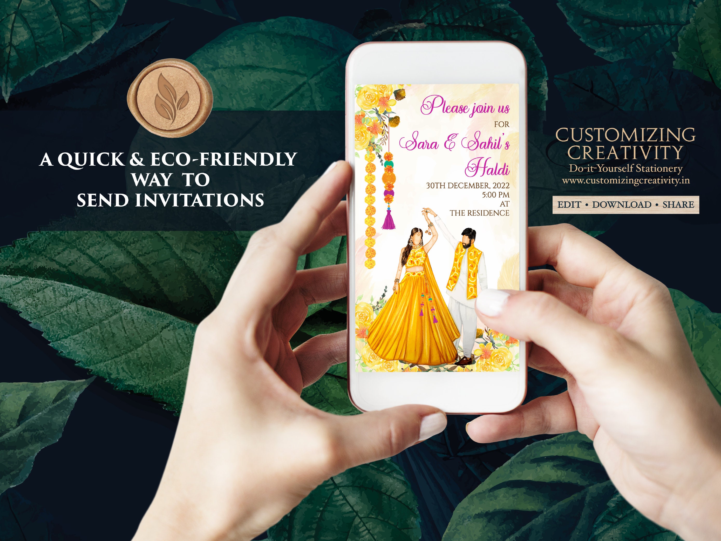 Holud Invites as Pithi Cards Haldi Invitations & Pithi - Etsy Canada