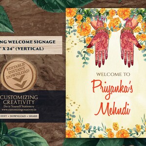 Mehndi Poster & Mehndi Decor Sign, Mehndi Signs as Mehendi Signs ...