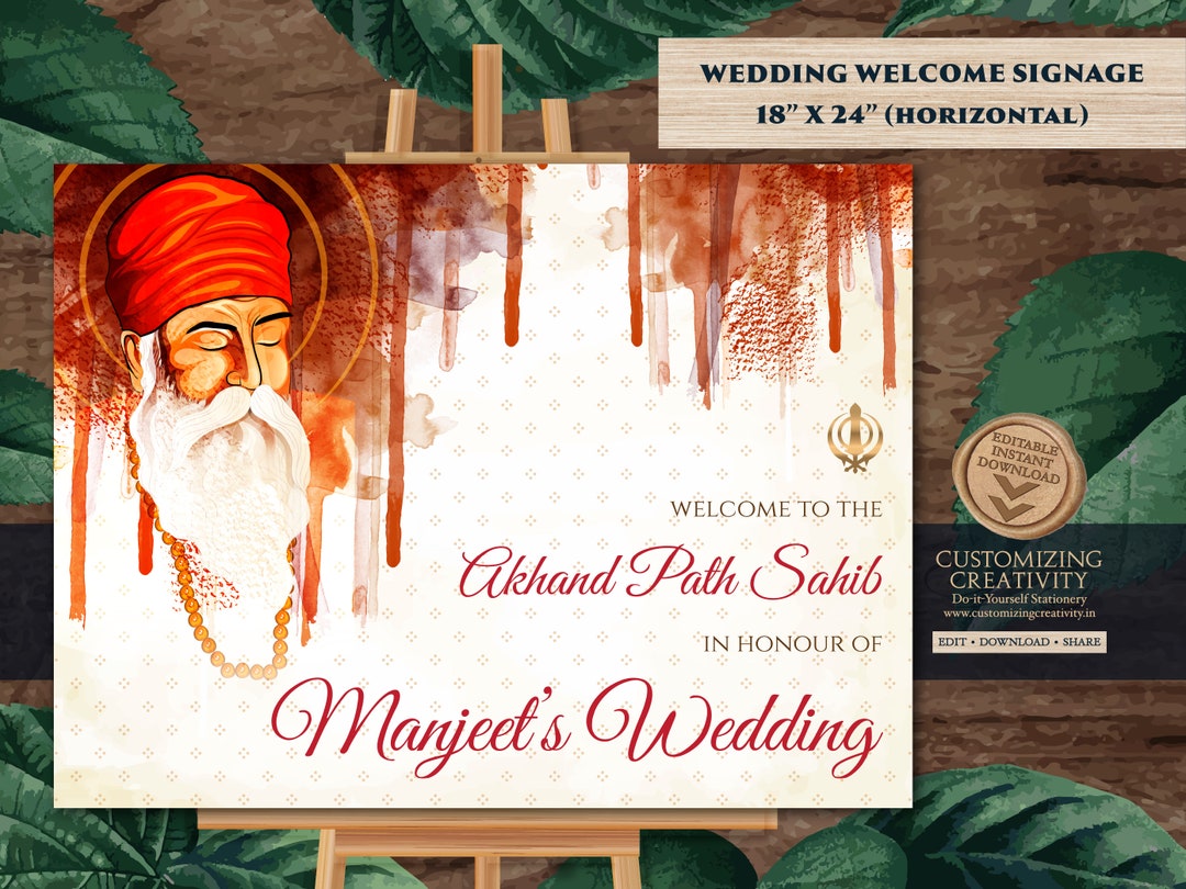 Akhand Path Welcome & Akhand Path Sign Welcome, Akhand Paath Welcome ...