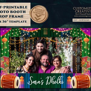 Dholki Photoframe Prop & Dholki Decor, Dholki Decoration as Dholki ...