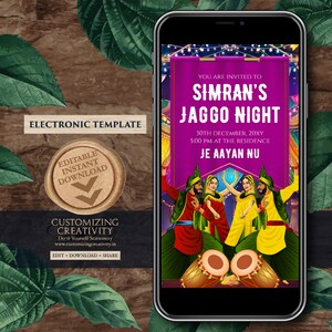Jaggo Invites Jago Invitation, Digital Jago Night Invites as Jago Cards ...