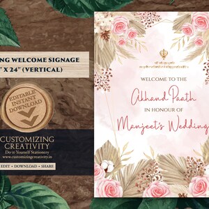 Sri Akhand Path Welcome Sign Sukhmani Sahib Paath Welcome Sign, Welcome ...