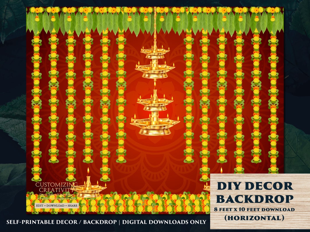 Seemantham Decor Indian Wedding Decor, Sreemantham Backdrop Mehndi ...