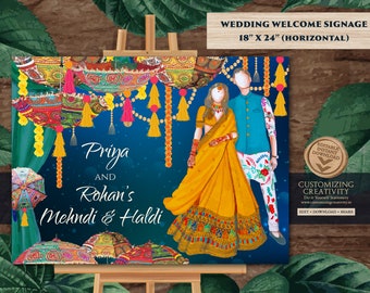 Gaye Holud Welcome Sign - Etsy